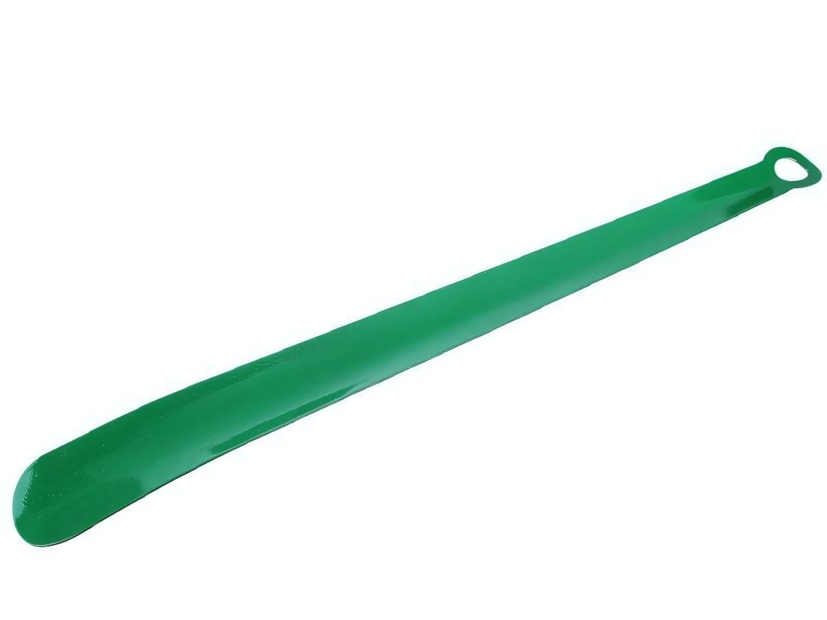 Лопатка для обуви металлическая 50см, цвета в ассортименте, удобная длинная форма