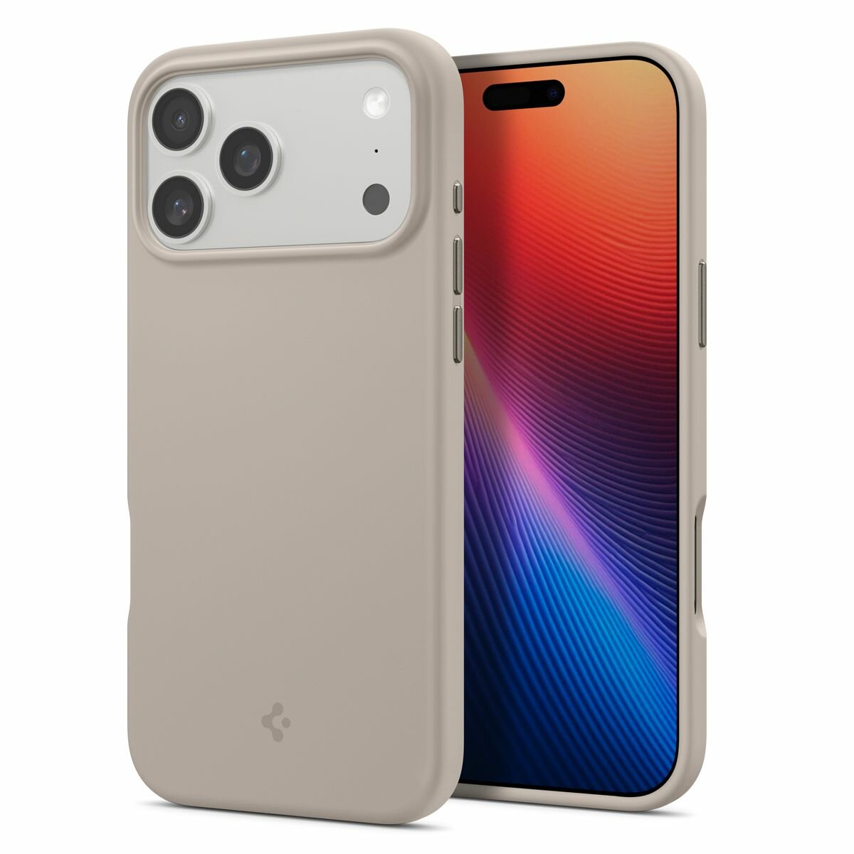 Чехол Spigen на iPhone 17 Pro (ACS10337) Silicone Fit (MagSafe) / Спиген Чехол для Айфон 17 Про Бежевый