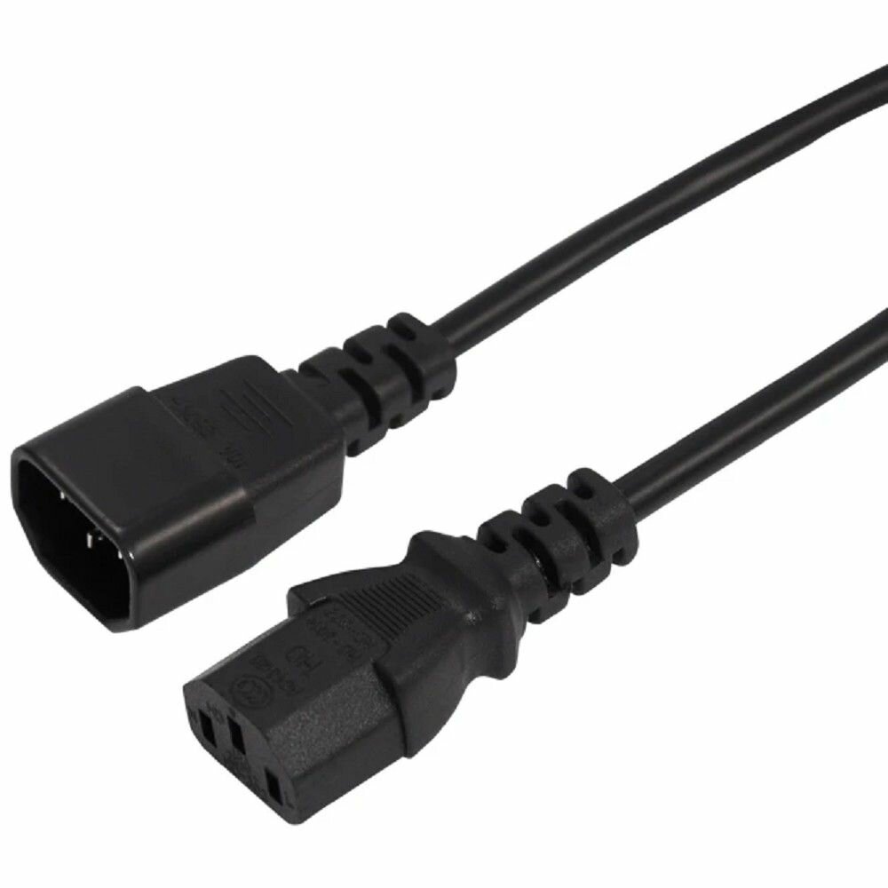 Rexant Кабели USB и переходники 04 - 2721 Шнур сетевой IEC 320 C13 IEC 320 C14 3x0,75мм, длина 0,6м