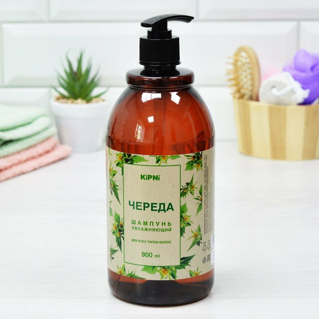 Шампунь увлажняющий "Череда" 900мл, для всех типов волос, с бетаином