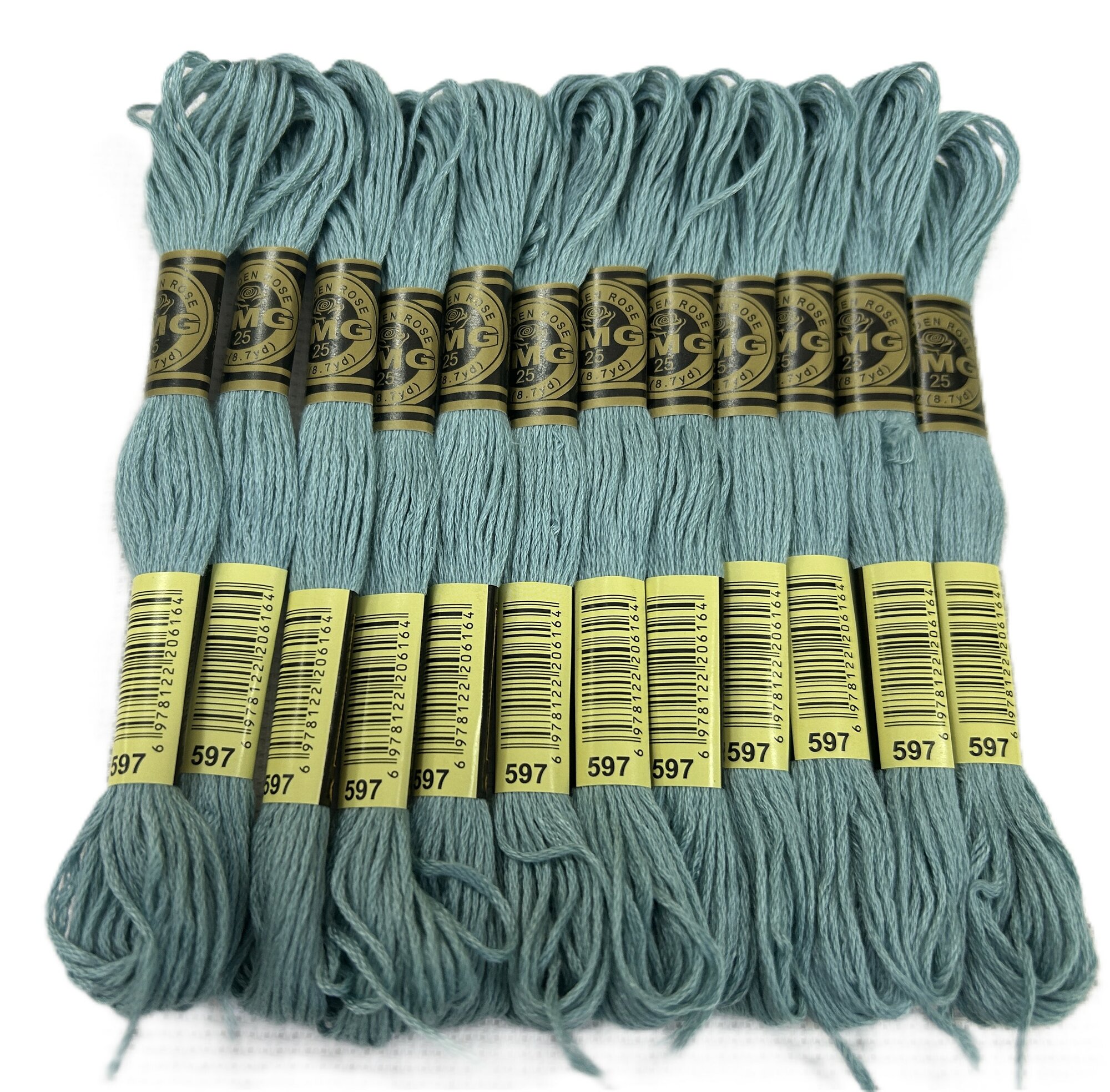 Нитки для вышивания JMC мулине (150-3866) 100% полиэфир 12 штук x 8 м