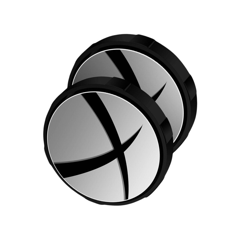 Маленькое круглое зеркало на присоске автомобильного зеркала заднего вида-черный