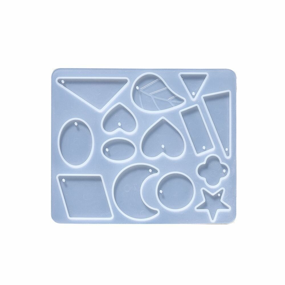 Силиконовая форма для эпоксидной смолы, универсальная форма для кулонов и подвесок DIY, удобная многоразовая форма для ручного творчества и изготовления бижутерии