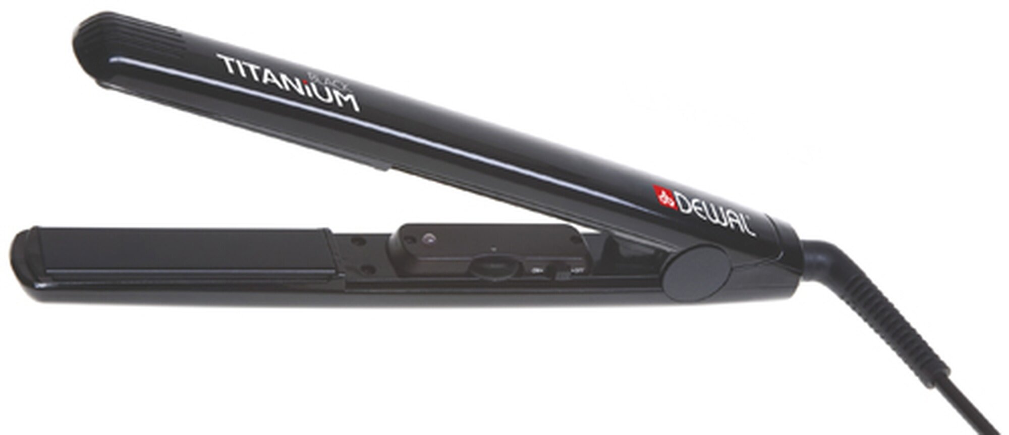 Щипцы-выпрямители DEWAL BLACK TITANIUM 03-108, ионизация, вращение шнура