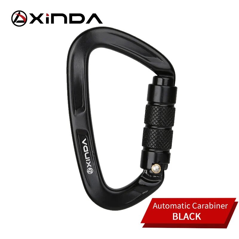 Карабин XINDA 25KN синего цвета Черный, Black-1