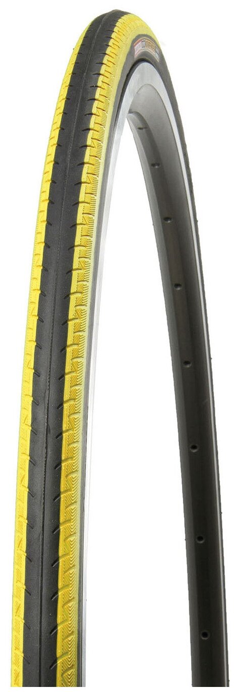 Шоссейная велопокрышка 700х23С Kenda K196 Kontender LR3 (23-622) Цвет: Черный-желтый