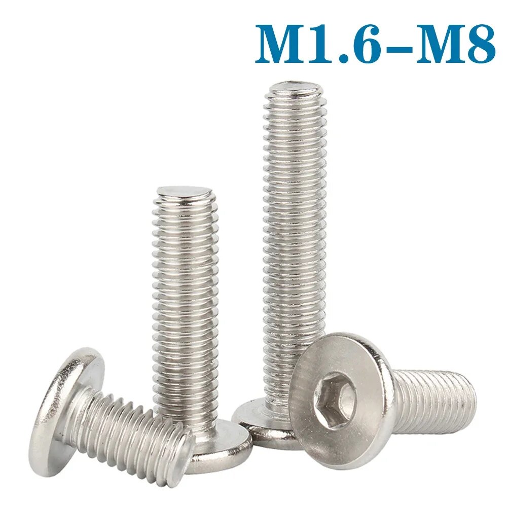 10 шт. Болты М1.6-М8 304 нержавеющая сталь 12mm, M4 (10pcs)