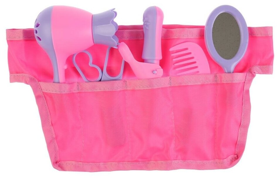 Совтехстром. Набор "Парикмахер №4" 8 предметов, розовый, обучающий