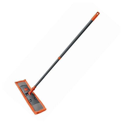 Швабра с флаундером 40 см, телескопический черенок 130 см, еврорезьба, МОП микрофибра (ТИП К), YORK "Classic", 81080