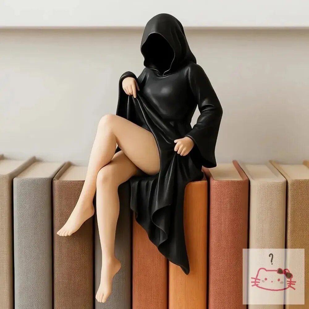 Фигурка женщины из PVC декоративная скульптура для стильного интерьера, 12*6CM