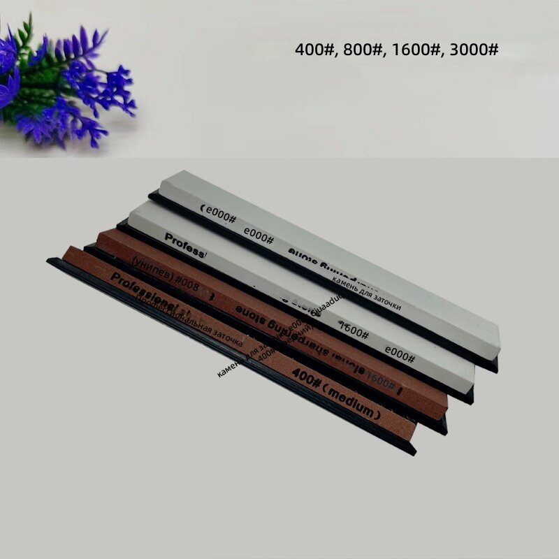 Заточные и шлифовальные бруски из белого корунда 120-3000 грит, 4 шт.