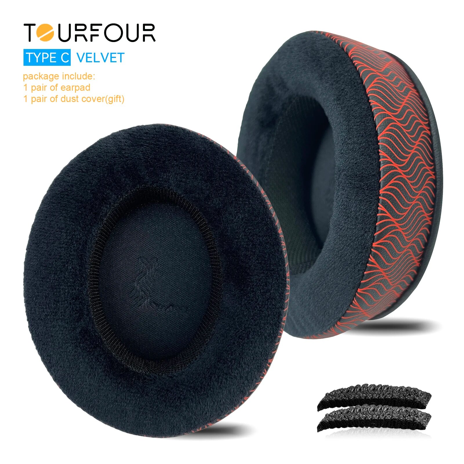 Сменные амбушюры TOURFOUR для наушников Sennheiser HD650, HD660S, HD600, HD660S, HD580, HD565, HD545, HD535