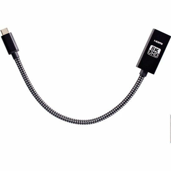 Кабель-адаптер Telecom TCC022 USB3.1 Type-Cm - HDMI A(f) 8K@60Hz, медь, 0.2m.