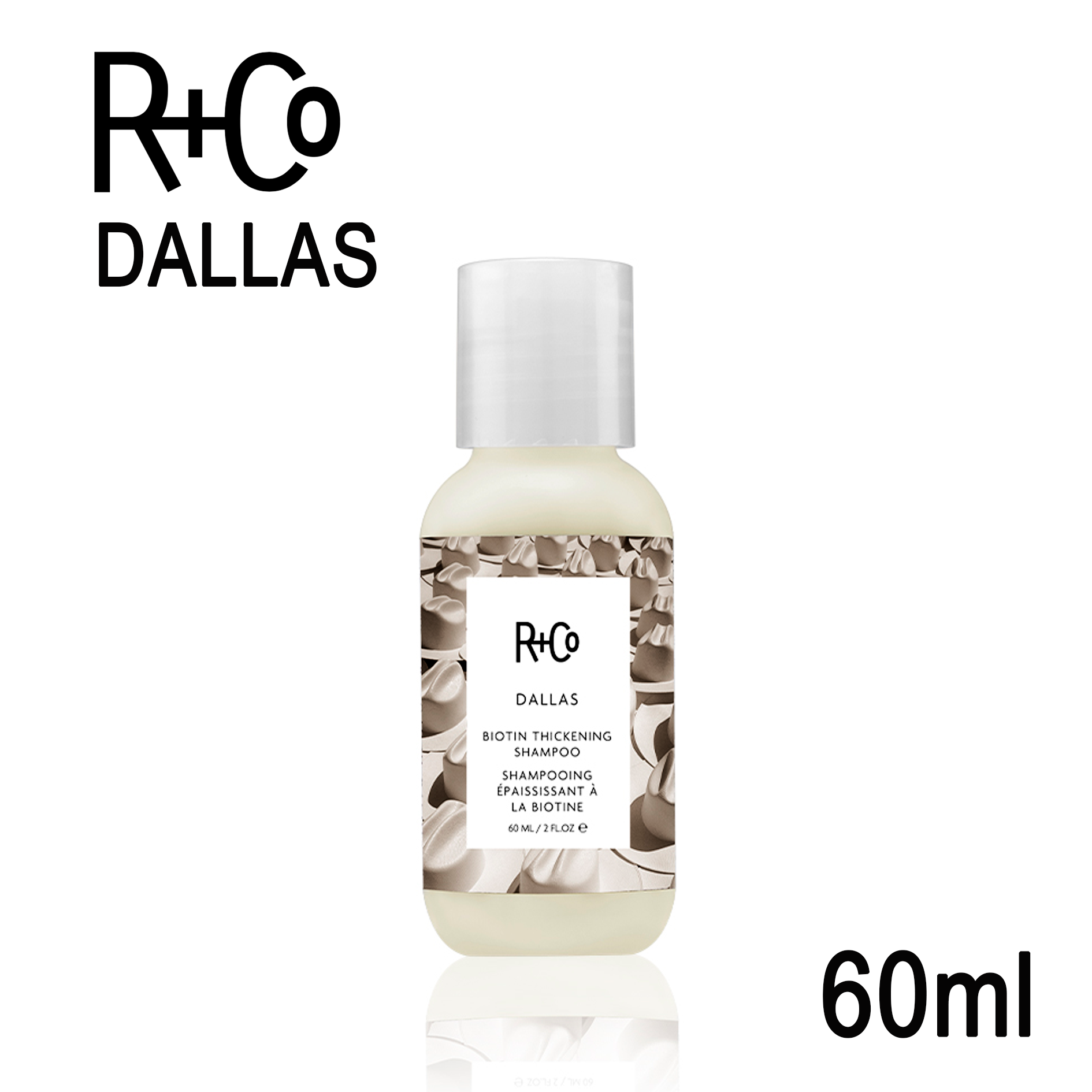 R+CO Dallas Шампунь с биотином для обьема 60 мл