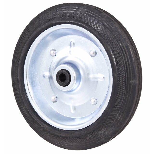 Колесо для тележки 140мм металлическое резина