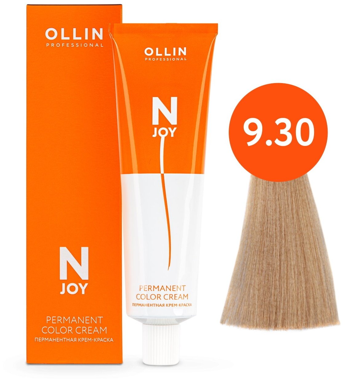 Крем-краска Ollin N-Joy Color Cream 9/30 (блондин золотистый) – 100 мл