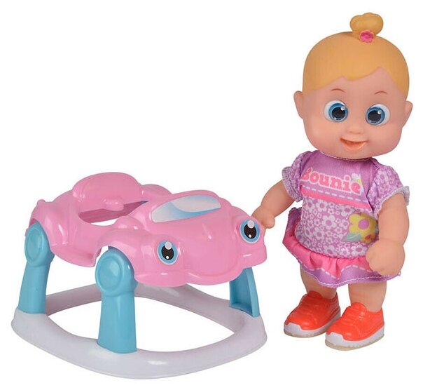 Куклы и пупсы Bouncin' Babies 803001 Кукла Бони с машиной, 16 см