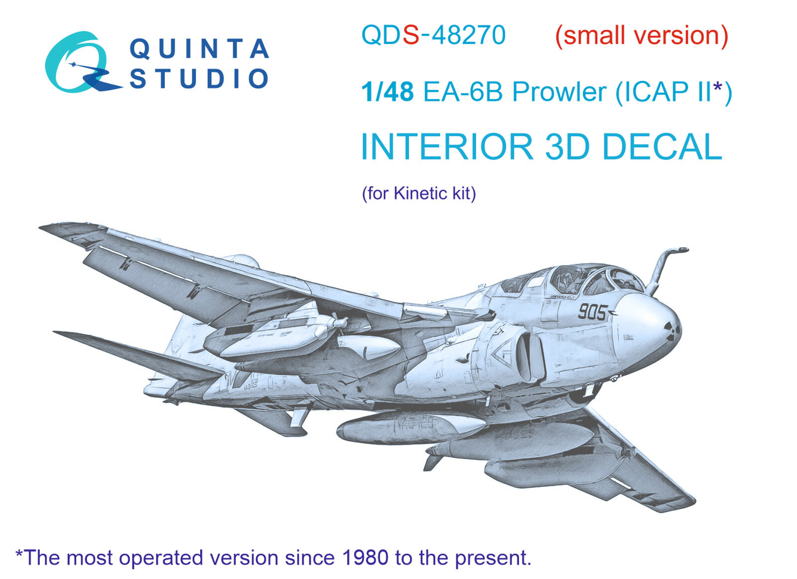 QDS-48270 3D Декаль интерьера кабины EA-6B Prowler (ICAP II) (Kinetic) (Малая версия)