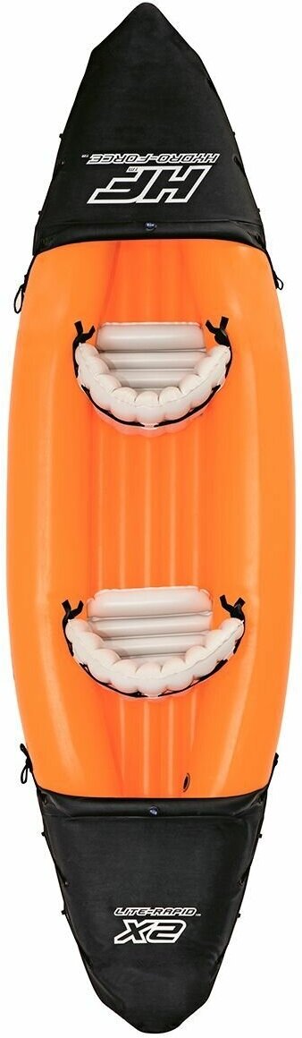 Байдарка Bestway A993, надувная, двухместная, ПВХ, оранжевая