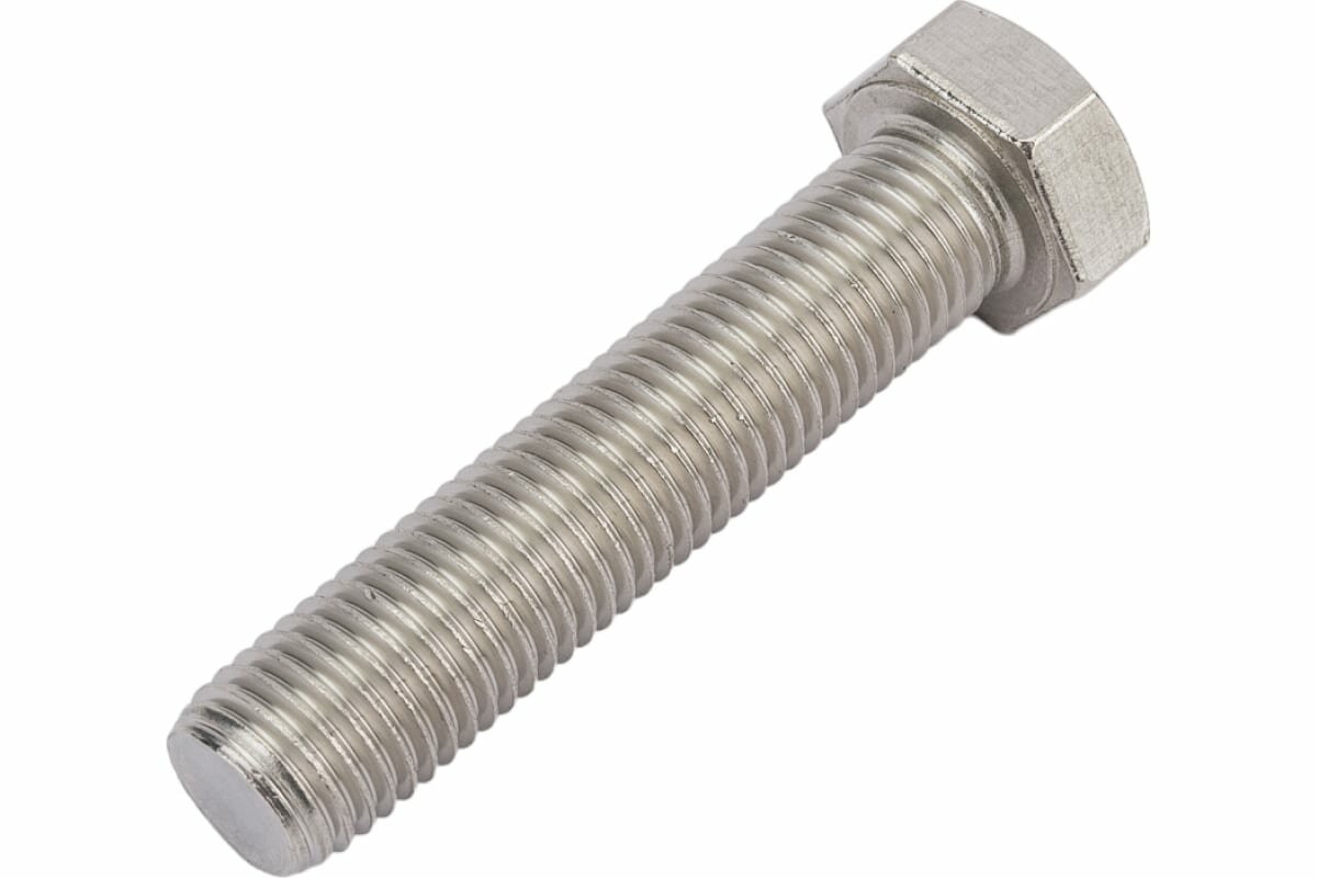 ЦКИ болт DIN933 М16x75 A2 SW 24 5 шт резьба полного шага металл крепёж A2-70