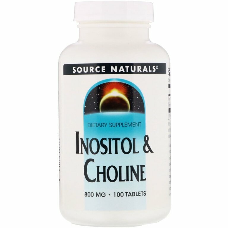 Source Naturals Inositol & Choline (800 мг) 100 таблеток