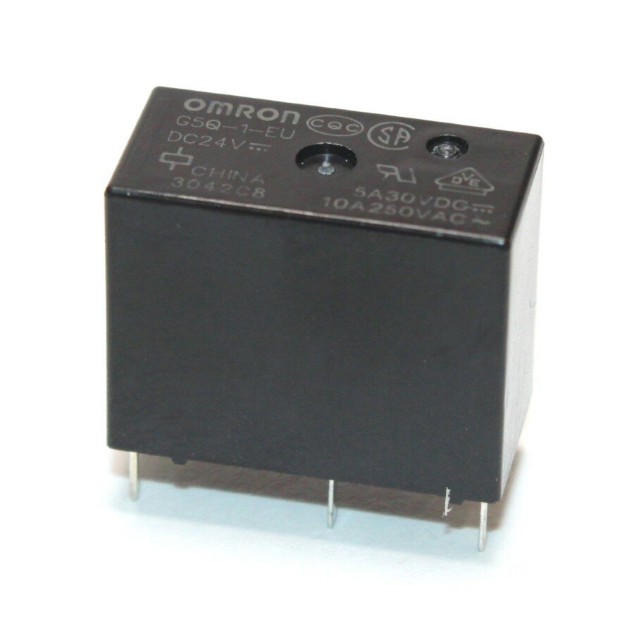 RELAY G5Q1EU24DC, Реле, OMRON, (упр:24В/DC, комм: 10A/250В/AC, 1NO/1NC, AgNi, R-coil:1.4 кОм)