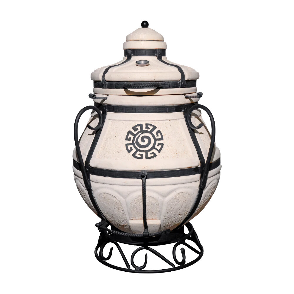 Тандыр "Амфора-Аладдин-mini" с поворотно-откидной крышкой