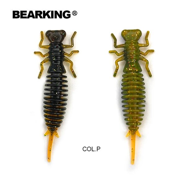 BEARKING Larva Силиконовые приманки для рыбалки 8 шт COL.P