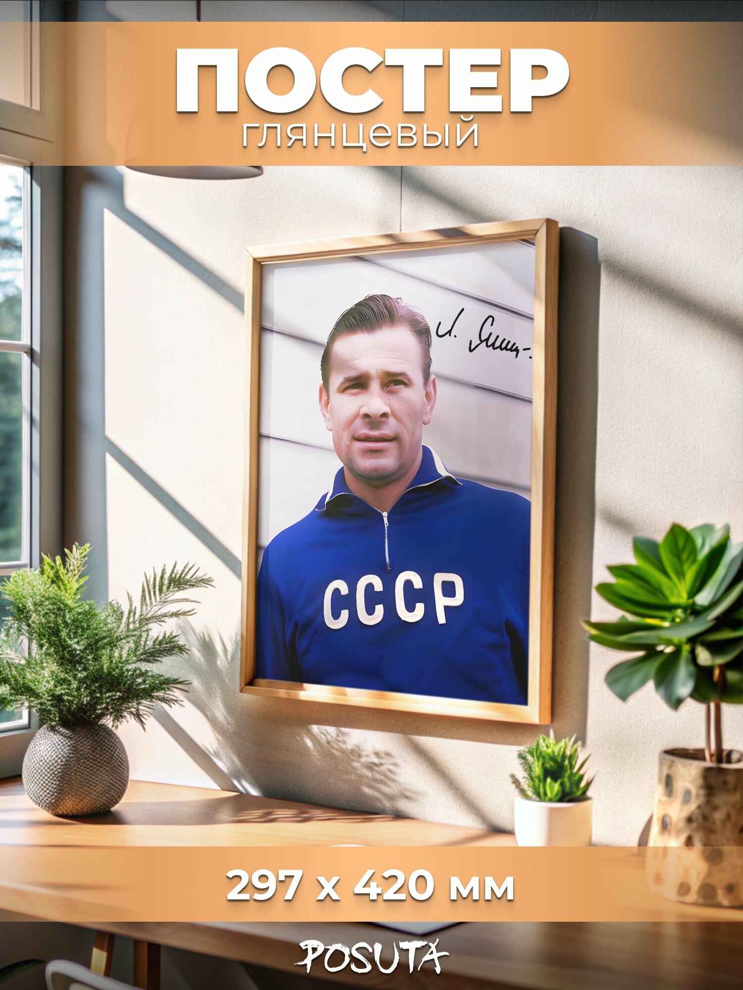 Постеры Лев Яшин картины интерьерные