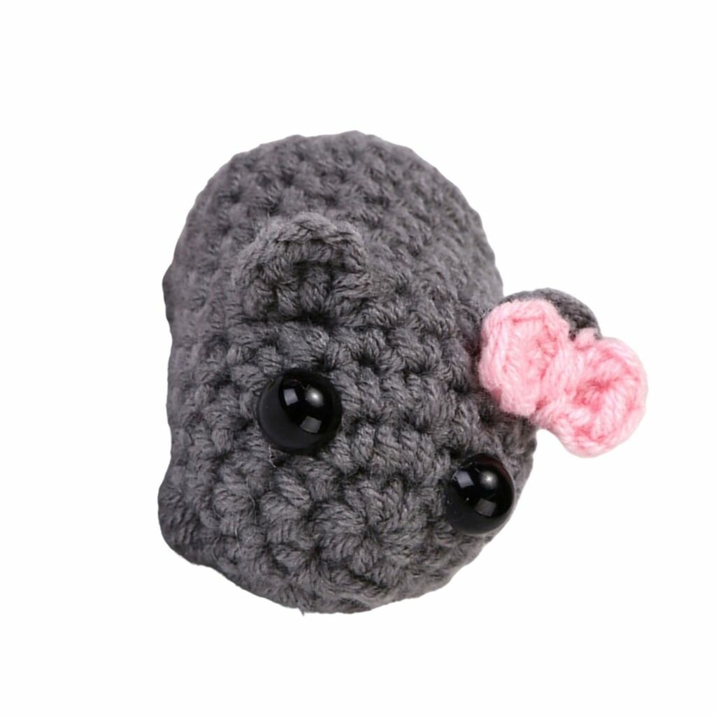 Ручной работы крючком грустный хомяк брелок игрушка плюшевая мягкая вязка для детей и взрослых сумки декоры