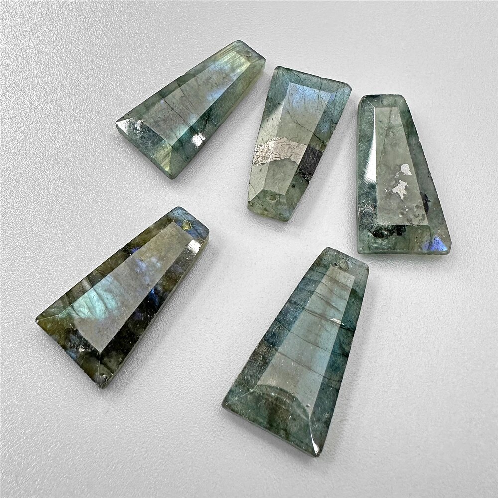 Кварцевые бусины лабрадорит vinswet для ювелирных изделий 3PCS, Labradorite