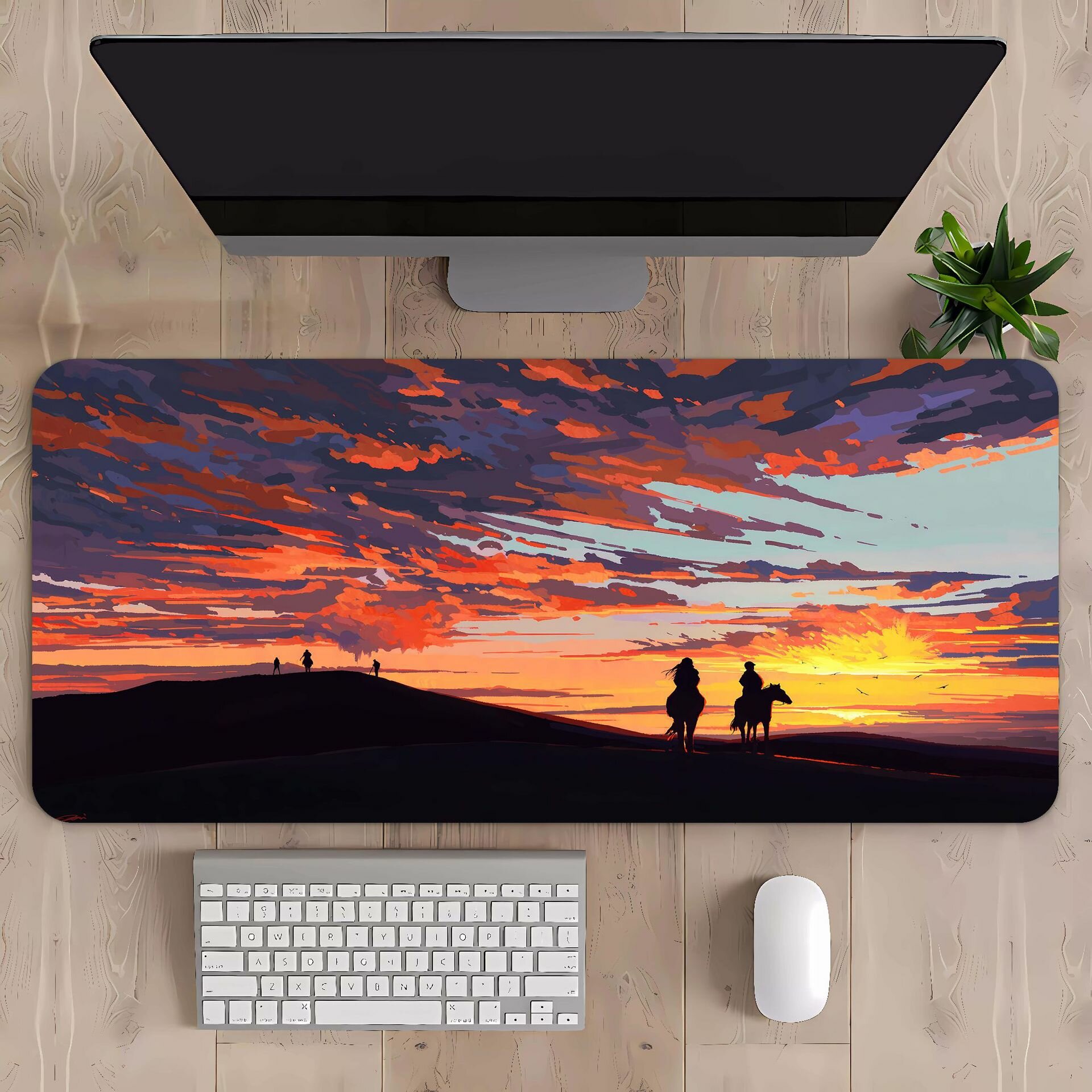 Коврик для мыши B23-Сумерки и закат солнца, 1000x500 мм