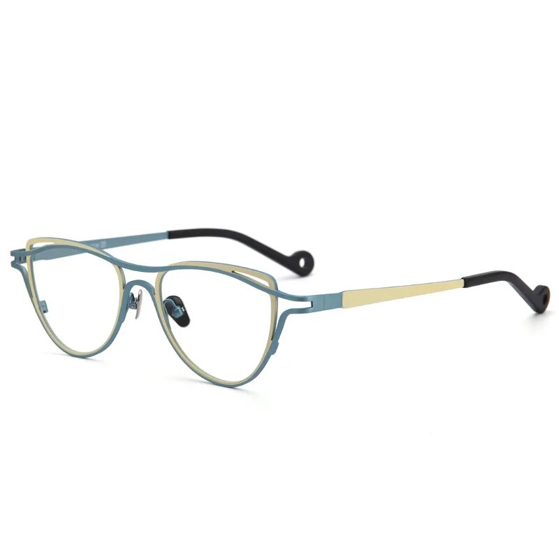 Женские очки MUZZ "Кошачий глаз" из титана C1