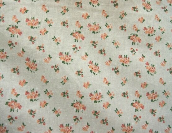 Ткань "ДЕКОР-7/14" с принтом "Цветы", 50*50см +/-2см (50%лен,50%хлопок), уп. 1 шт