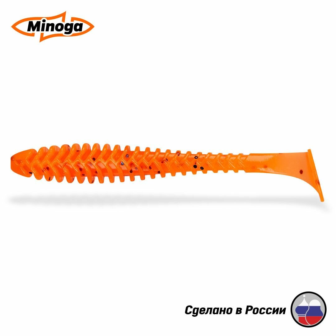 Силиконовая приманка "Minoga" ACTION 4,0"(6шт) 100мм, 3,8 гр, цвет 023