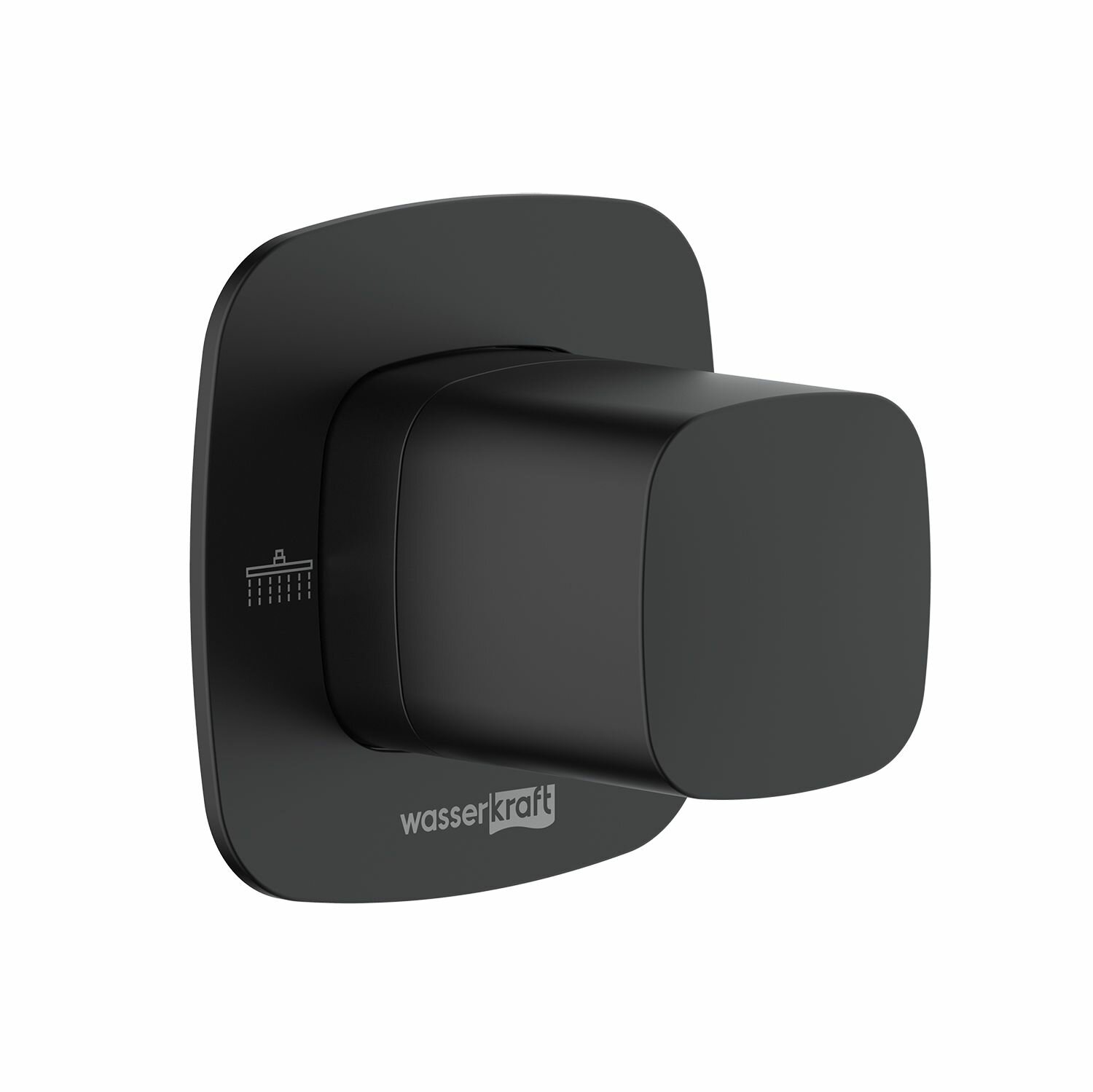 Переключатель на 2 выхода, черный матовый, латунь, WasserKRAFT A264