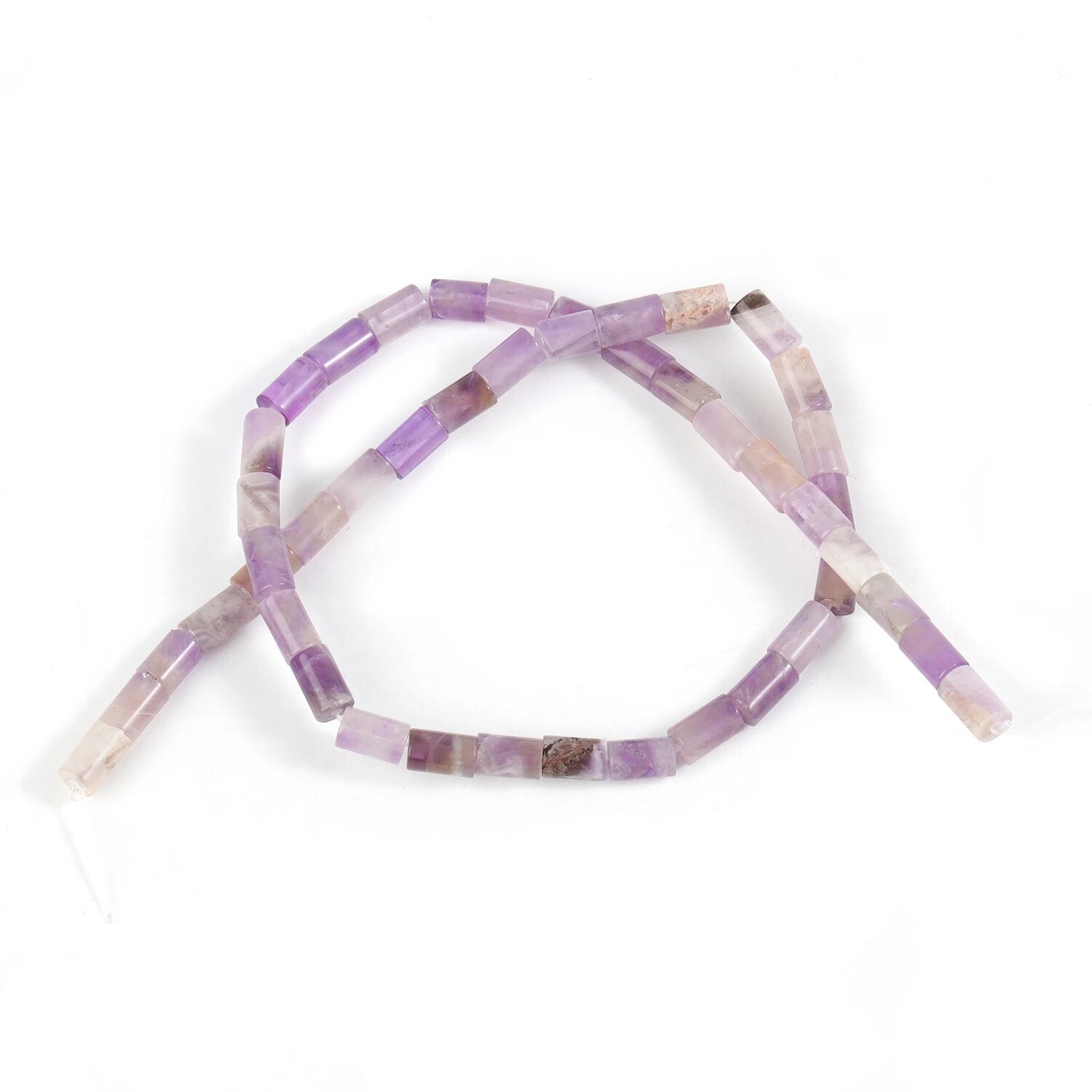 Бусины из натурального опала и красной яшмы JILKOL 8x5 мм amethyst