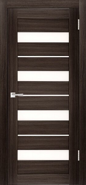 Межкомнатная Дверь Verda Х-5 Грей со Стеклом Сатинат Белый 2000х700мм (Полотно 1шт) / Верда.