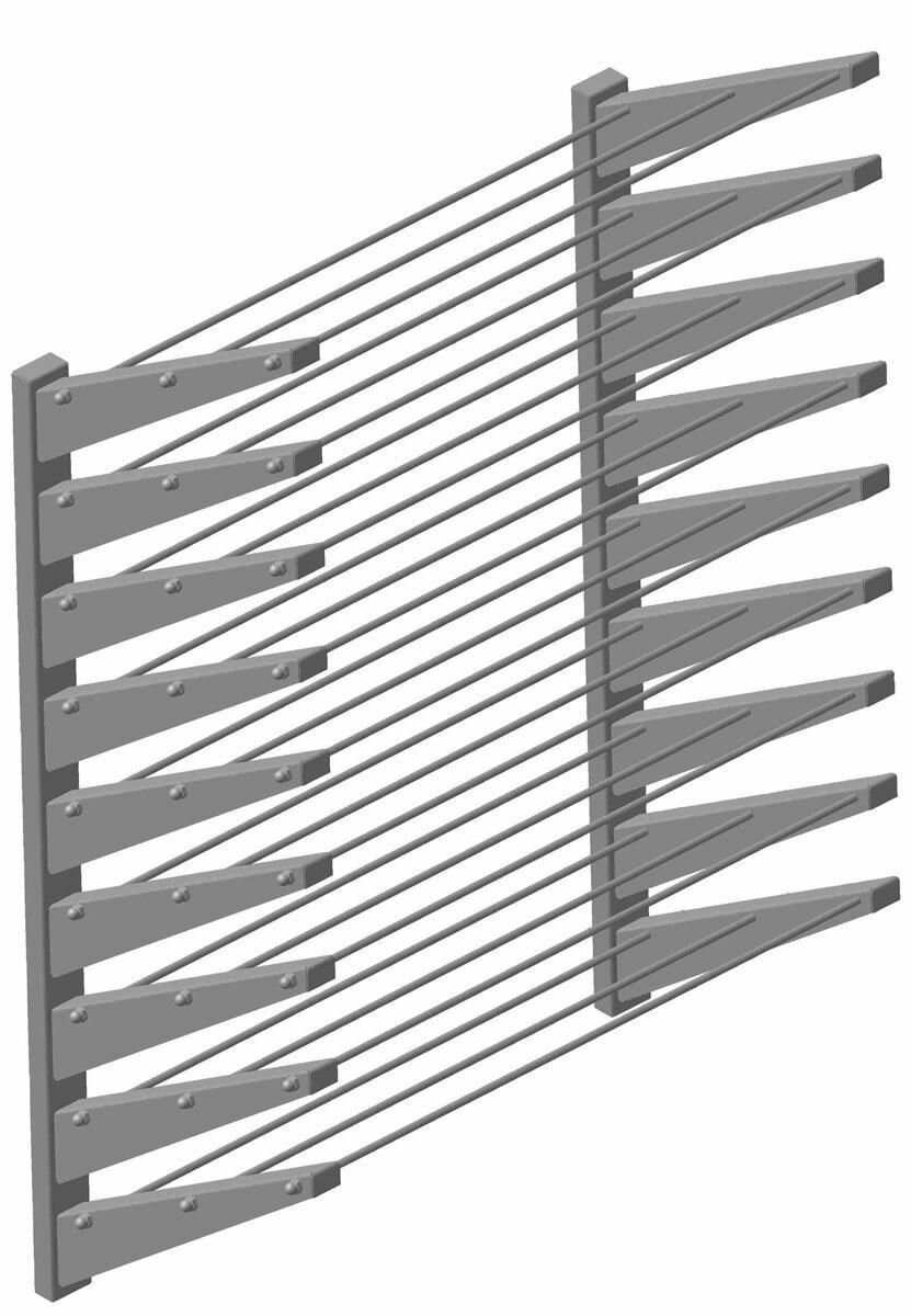 Полка навесная настенная ITERMA пд-5-600/300 для досок, 60x30x30см, нержавеющая сталь AISI 304