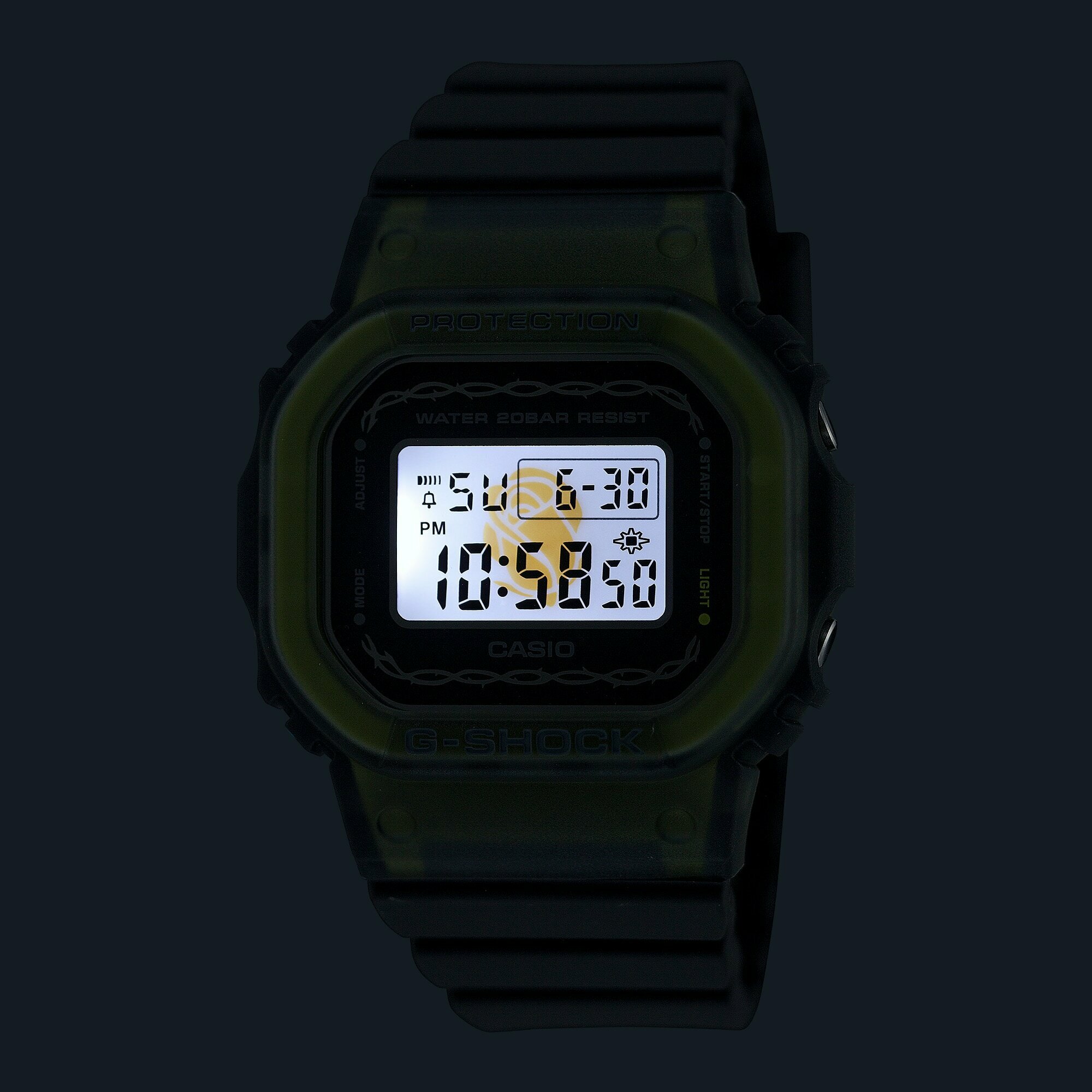 Наручные часы CASIO, черный, зеленый, хаки — фото 1