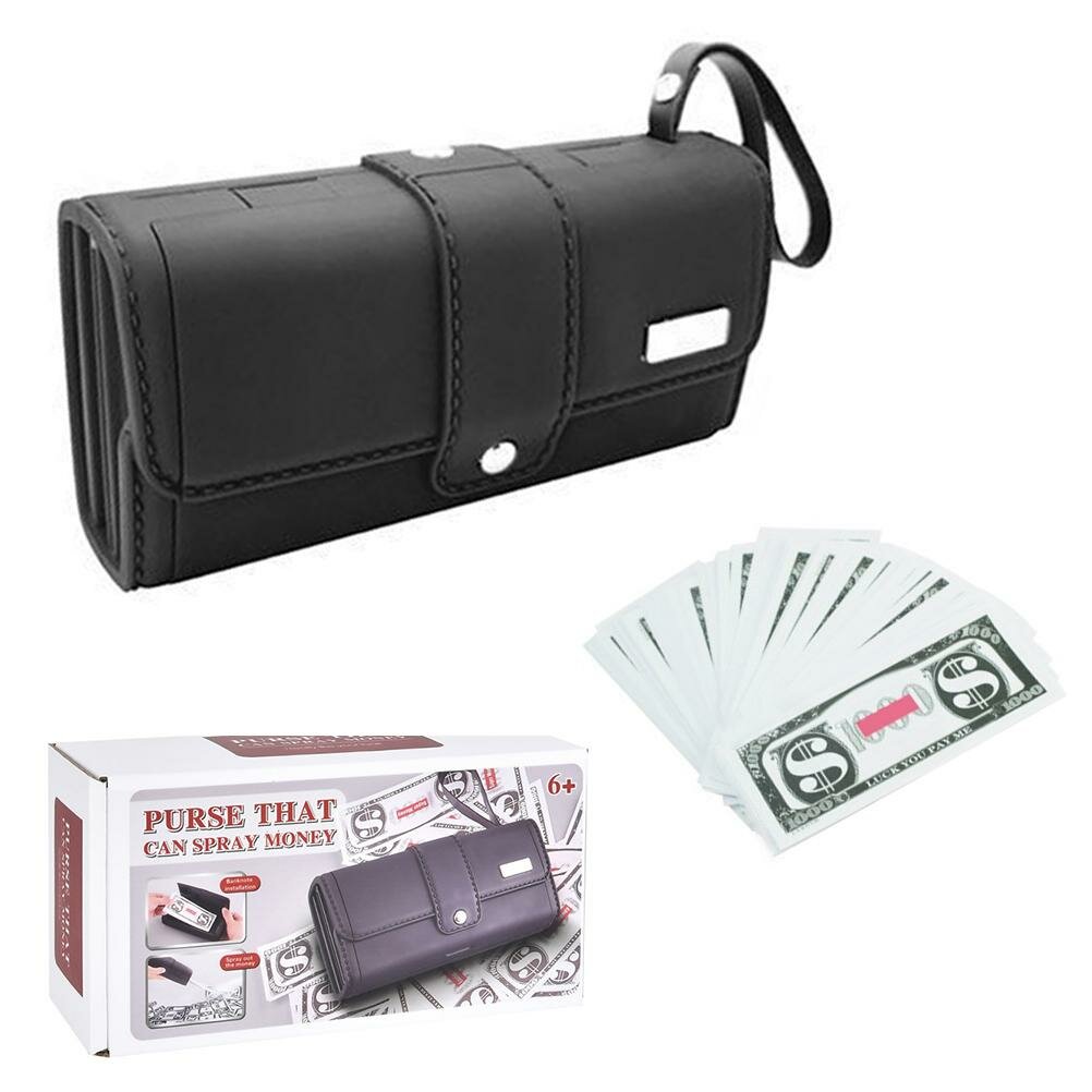 Игрушечный ручной автомат для разбрасывания денег, имитирующий купюры, забавная игра для детских вечеринок, реалистичный реквизит.