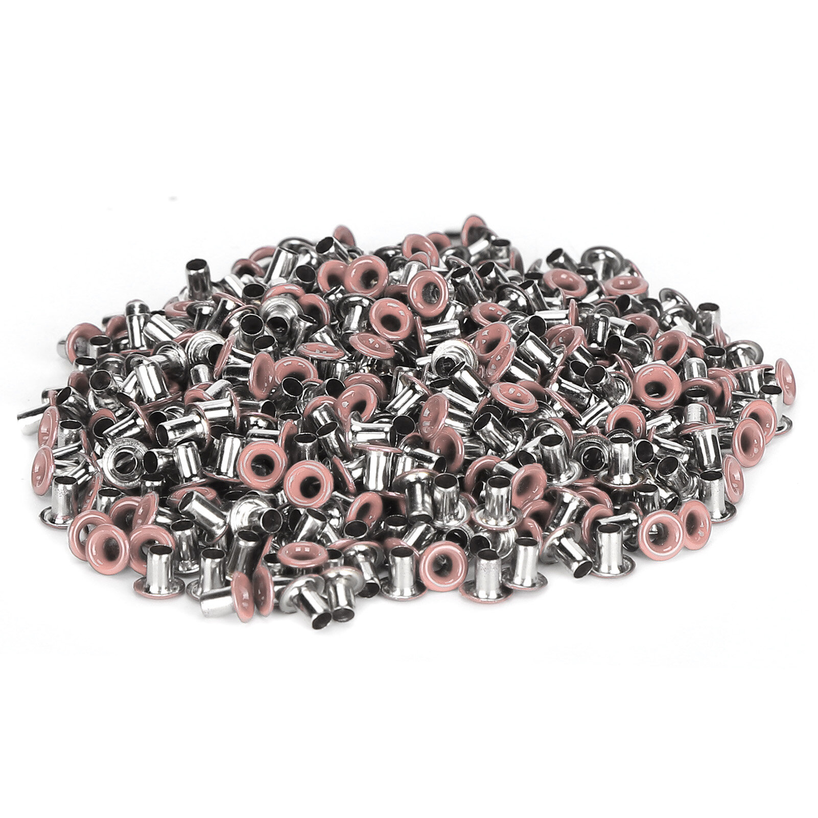 500 шт. латунные люверсы 2 мм с внутренним отверстием, набор красочных люверсов для одежды, сумки для обуви, DIY CraftsPink