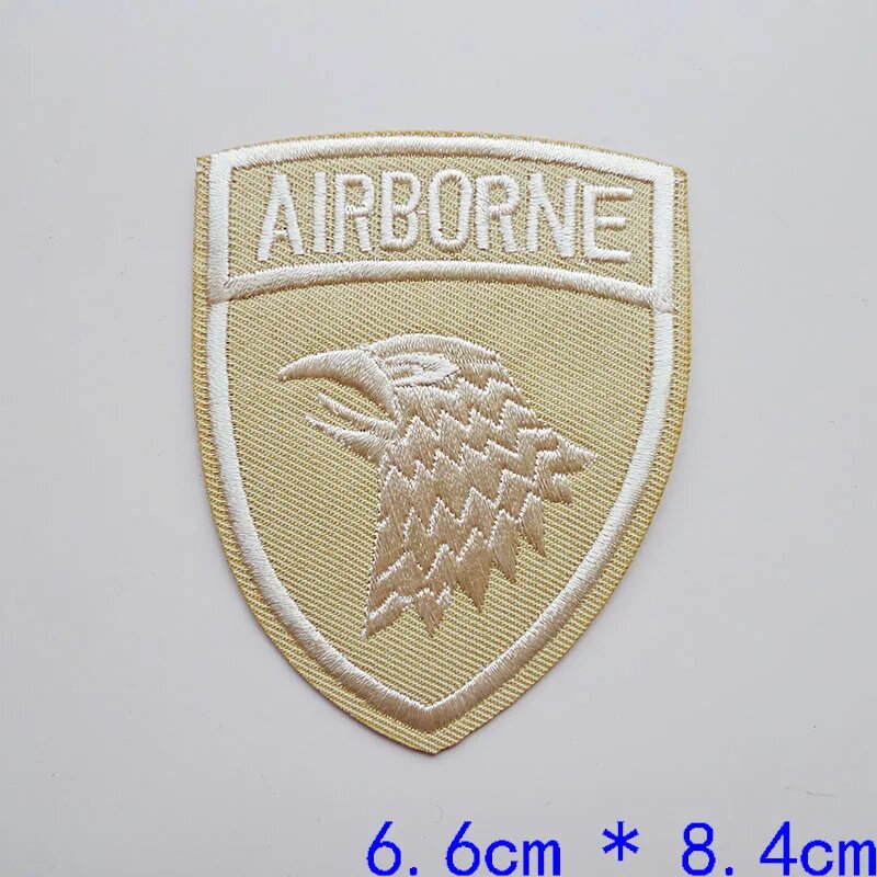 Нашивка тактическая "Airborne" с орлом, 6.6cm * 8.4cm, H402