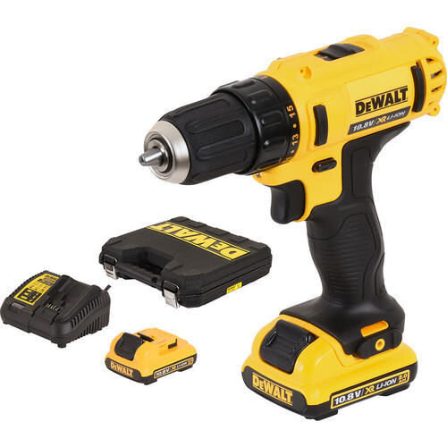 Дрель-шуруповерт аккумуляторная Dewalt DCD710D2-QW (IN)