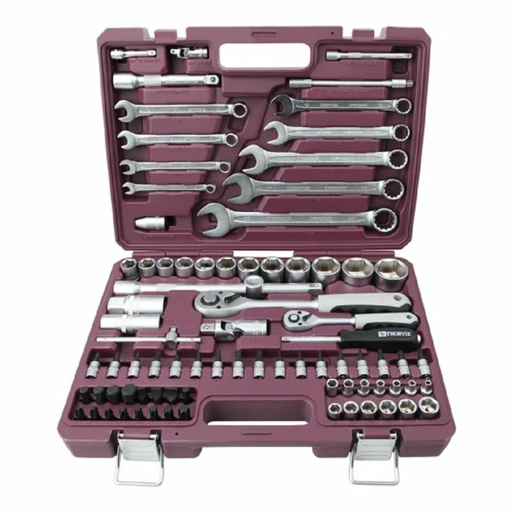 THORVIK Наборы инструмента TS082 Набор инструмента универсальный 1 4", 1 2"DR, 82 предмета