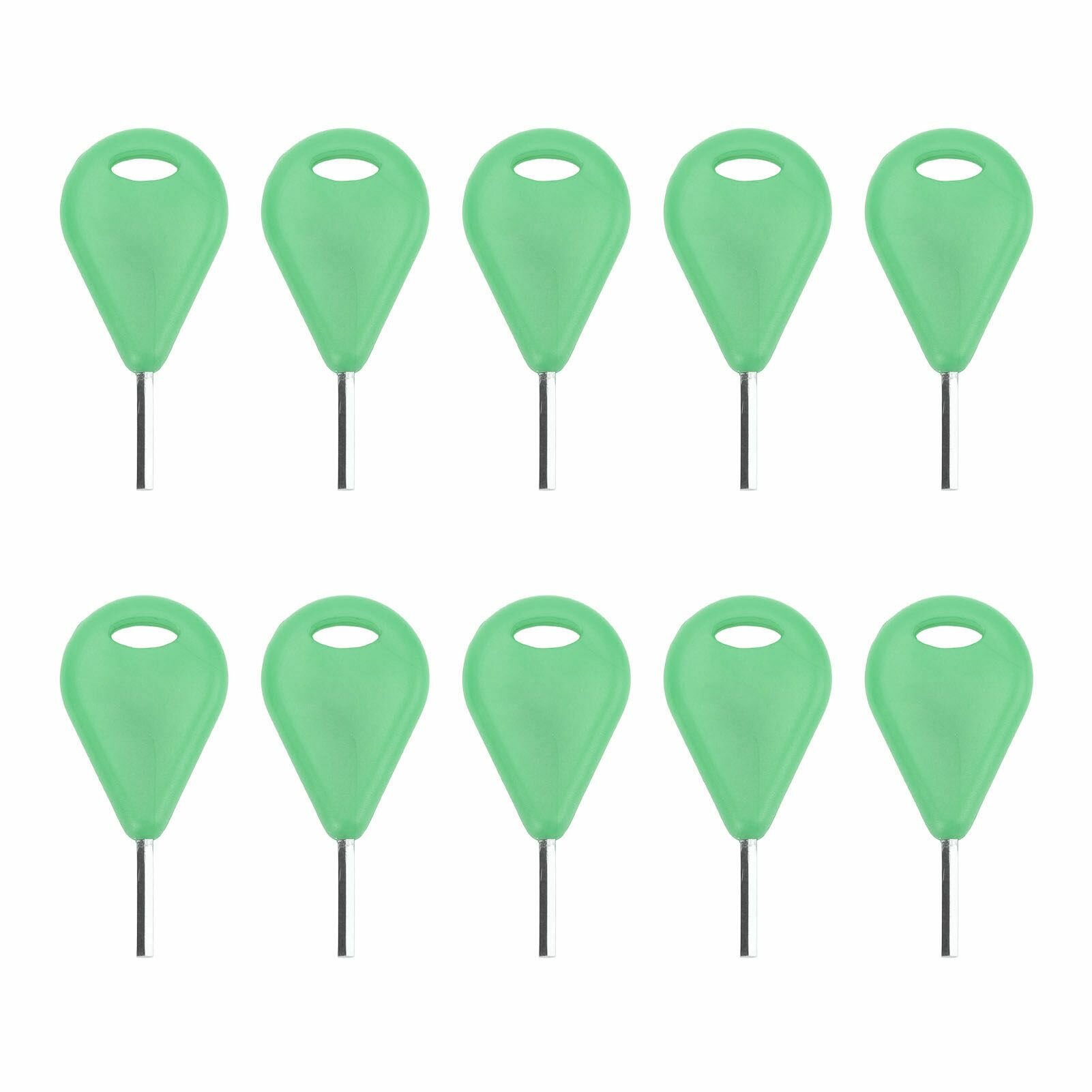 10 шт. Ключ для плавника доски для серфинга FUTURE Professional Small Holes Surfboard Fin, сменный шестигранный ключ для аксессуара доски для серфинга, зеленый