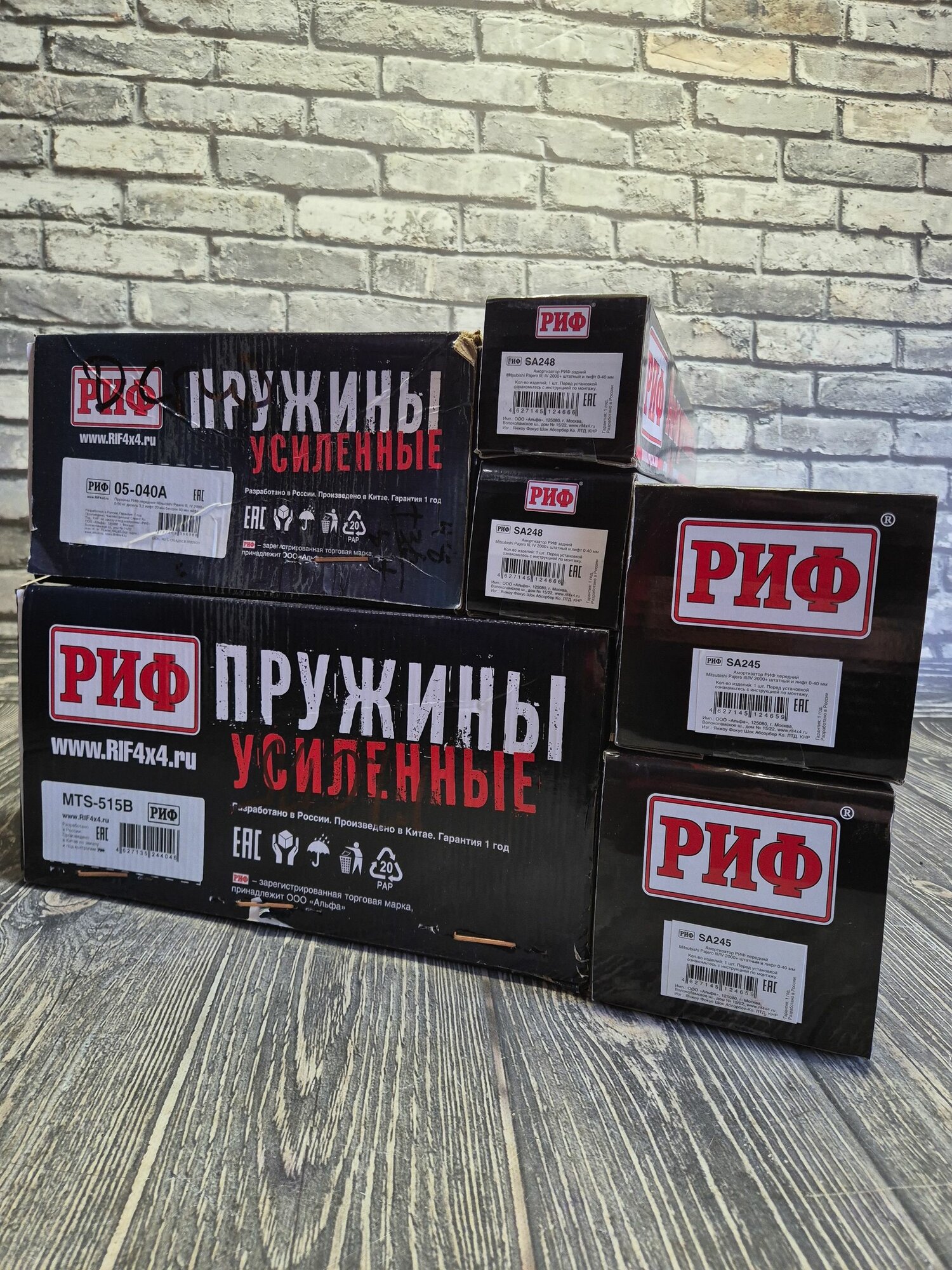 Лифт-комплект РИФ Mitsubishi Pajero III-IV 5 дверей бензин лифт 40 мм