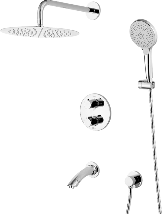Душевой комплект Lemark Yeti LM7822С, С внутренней частью