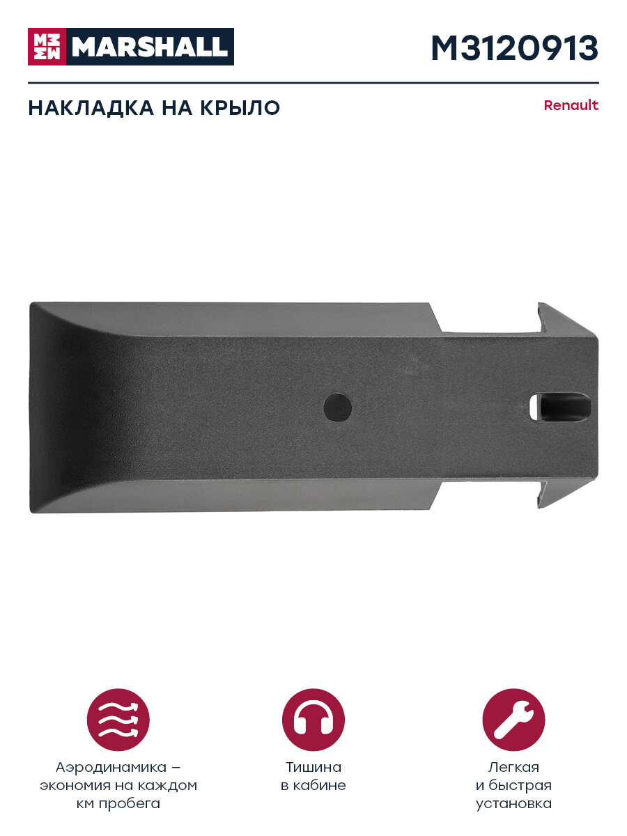 Накладка на крыло пластик RENAULT