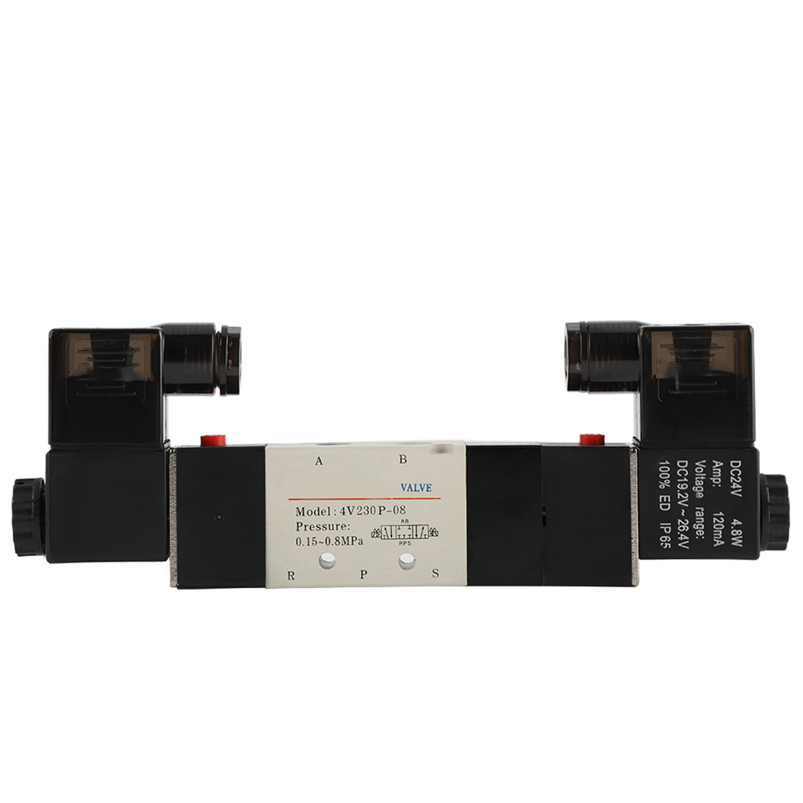 DC 24V BSP 1/4 нормально закрытый 3-позиционный 5-ходовой пневматический электромагнитный клапан 0,15-0,8 МПа 4V230-08P